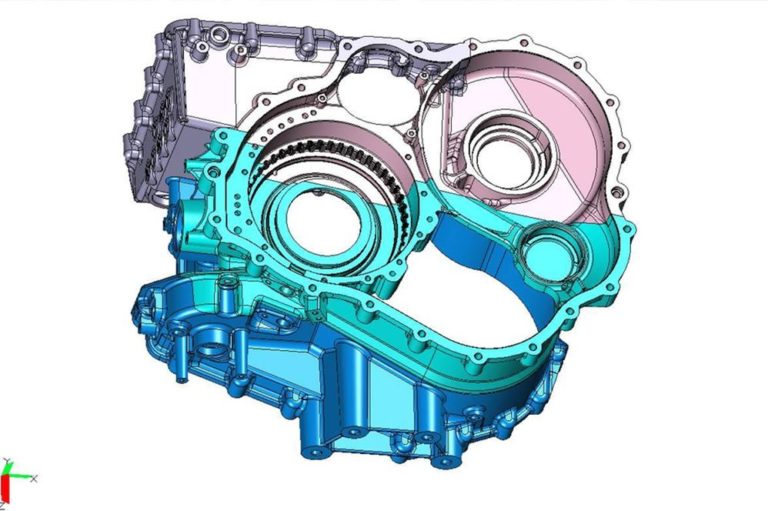 Clear Polycarbonate (PC) Prototype of Transmission Case