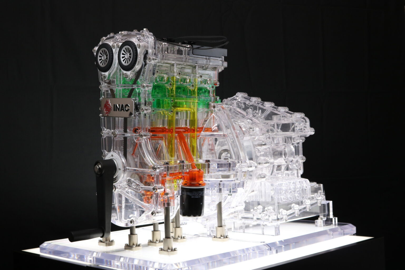 Clear/Transparent Engine Prototype with Polycarbonate (PC)